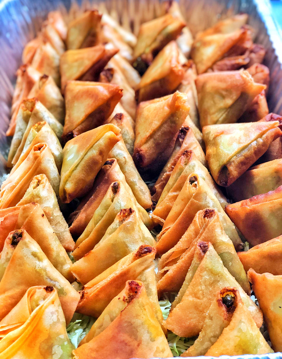 Burmese Gold Samosas Tray – Top Burmese Restaurants.